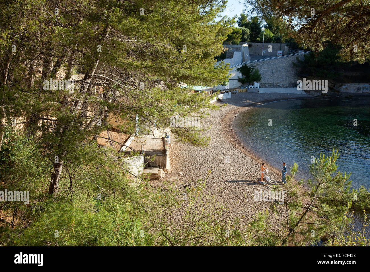 France, Bouches du Rhone, Calanques National Park, La Ciotat, Cove ...