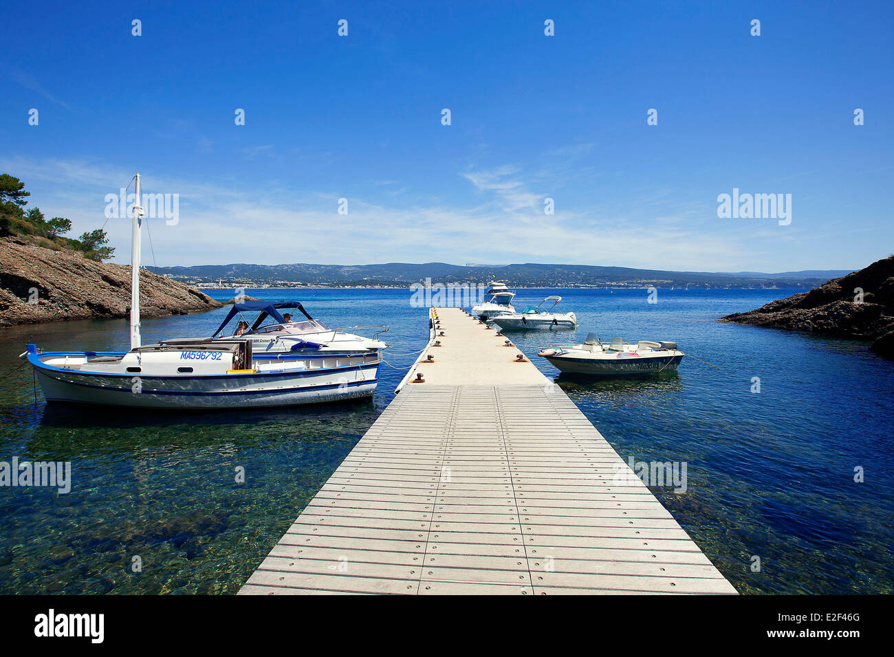 France, Bouches du Rhone, Calanques National Park, La Ciotat, Green ...