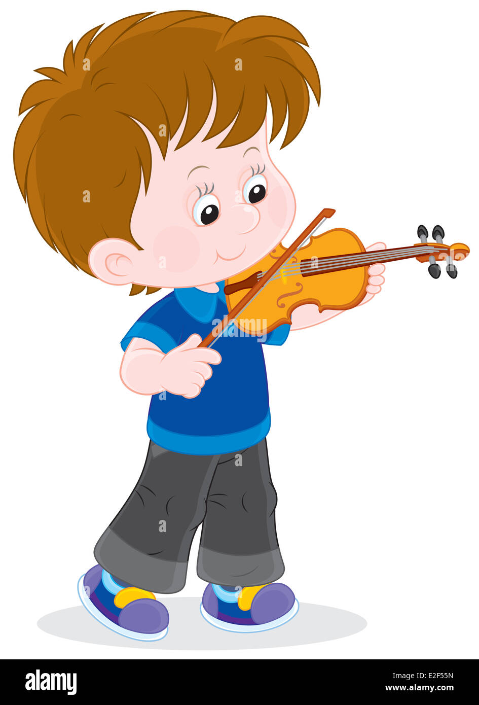 Playing Small Violin