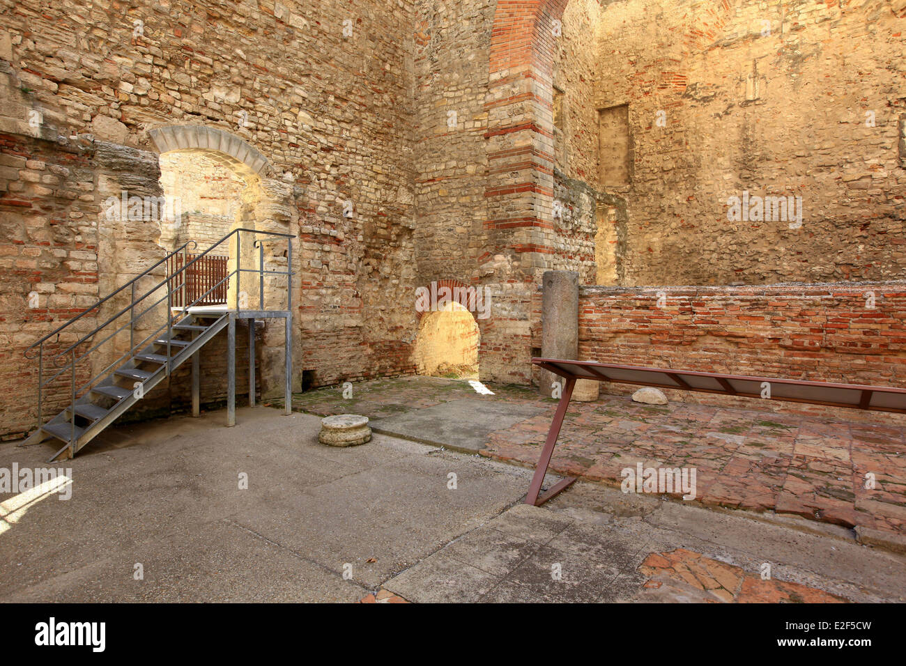 France, Bouches du Rhone, Arles, Baths of Constantine Stock Photo - Alamy