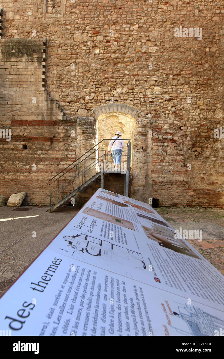 France, Bouches du Rhone, Arles, Baths of Constantine Stock Photo - Alamy