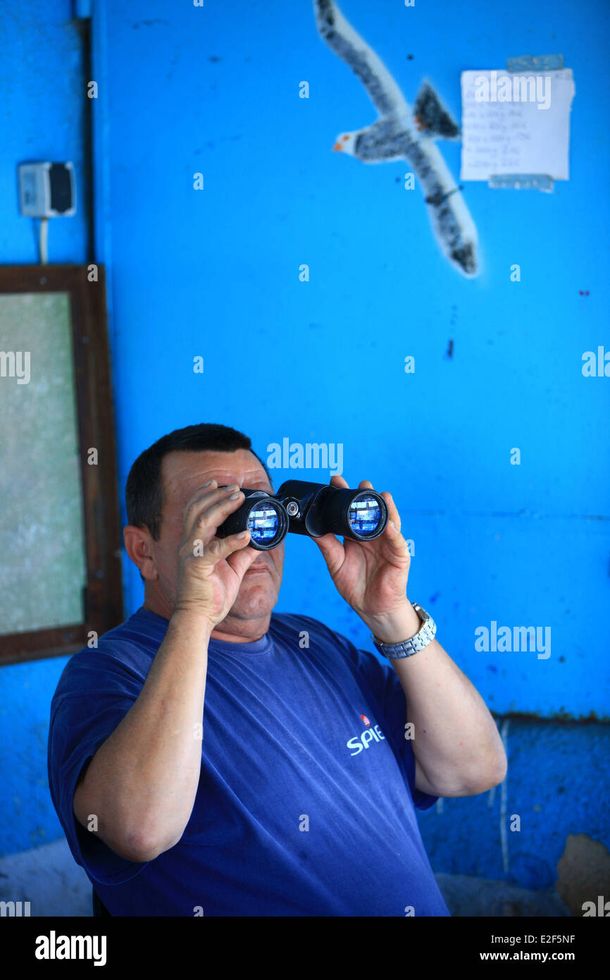 France Bouches du Rhone Martigues Caronte channel fishing mules (mullet ...