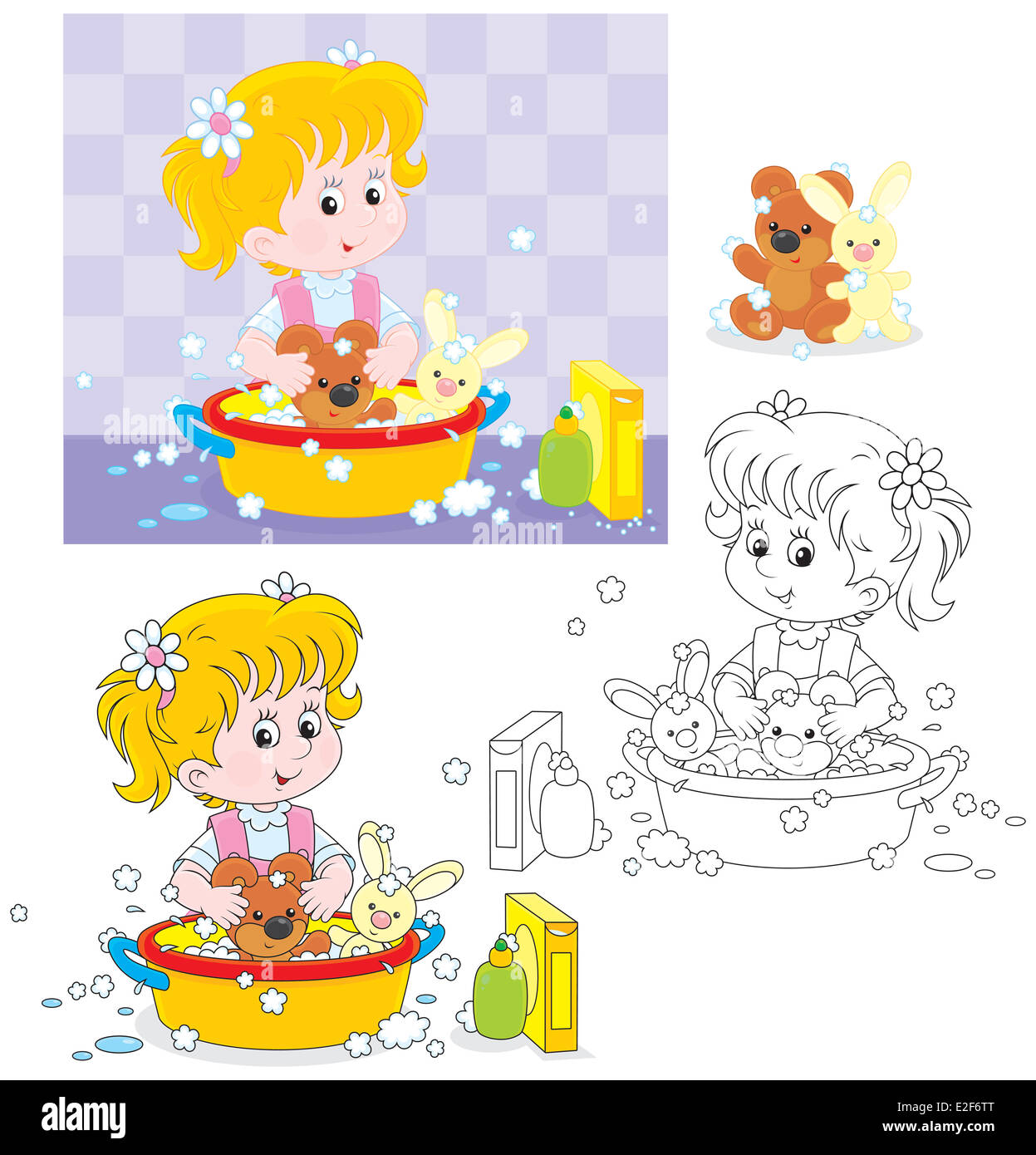 Children toy house toy washing hi-res stock photography and images - Alamy