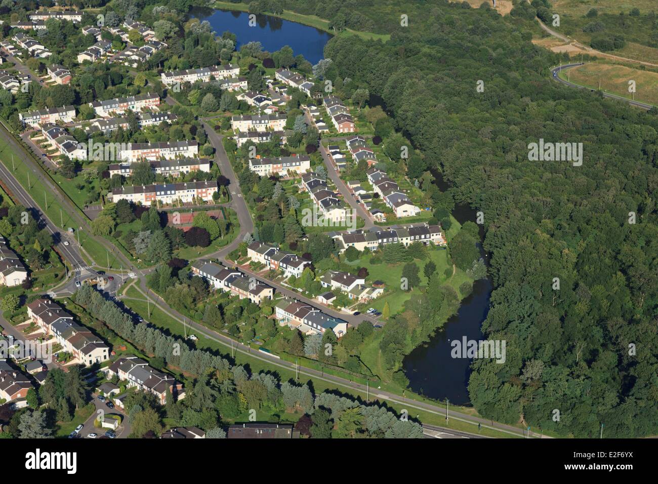 France, Yvelines, Trappes en Yvelines (aerial view Stock Photo - Alamy