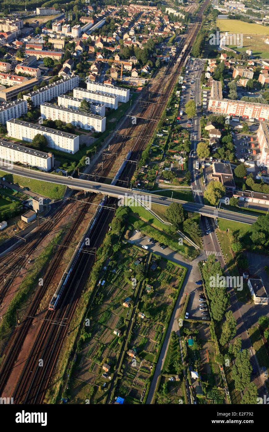 France, Yvelines, Trappes en Yvelines (aerial view Stock Photo - Alamy