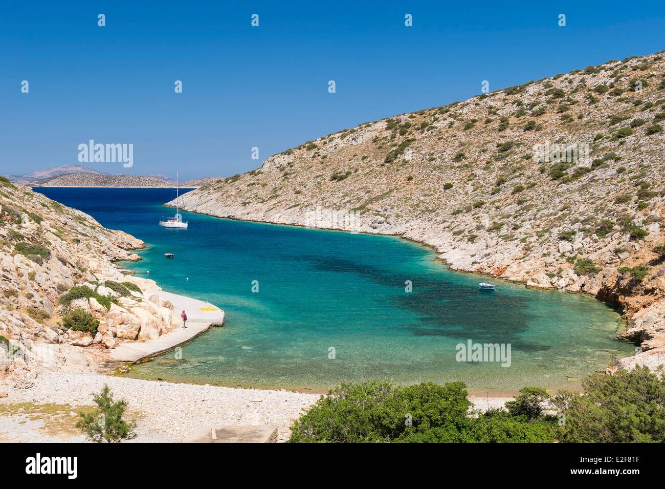 Greece, Cyclades islands, Small Cyclades, Iraklia island, Tourkopigado ...