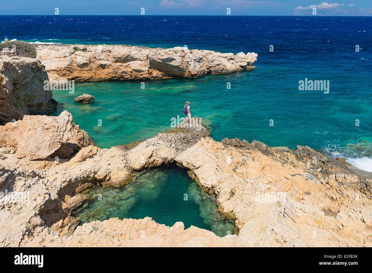 Greece, Cyclades islands, Small Cyclades, Koufonissia island, one of ...