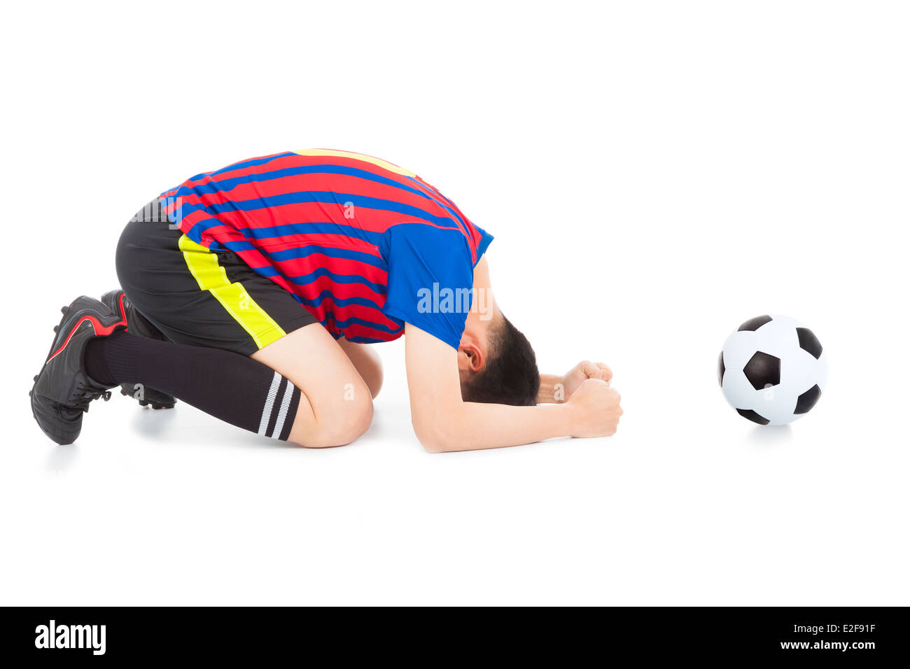 Crying Football Player Clipart