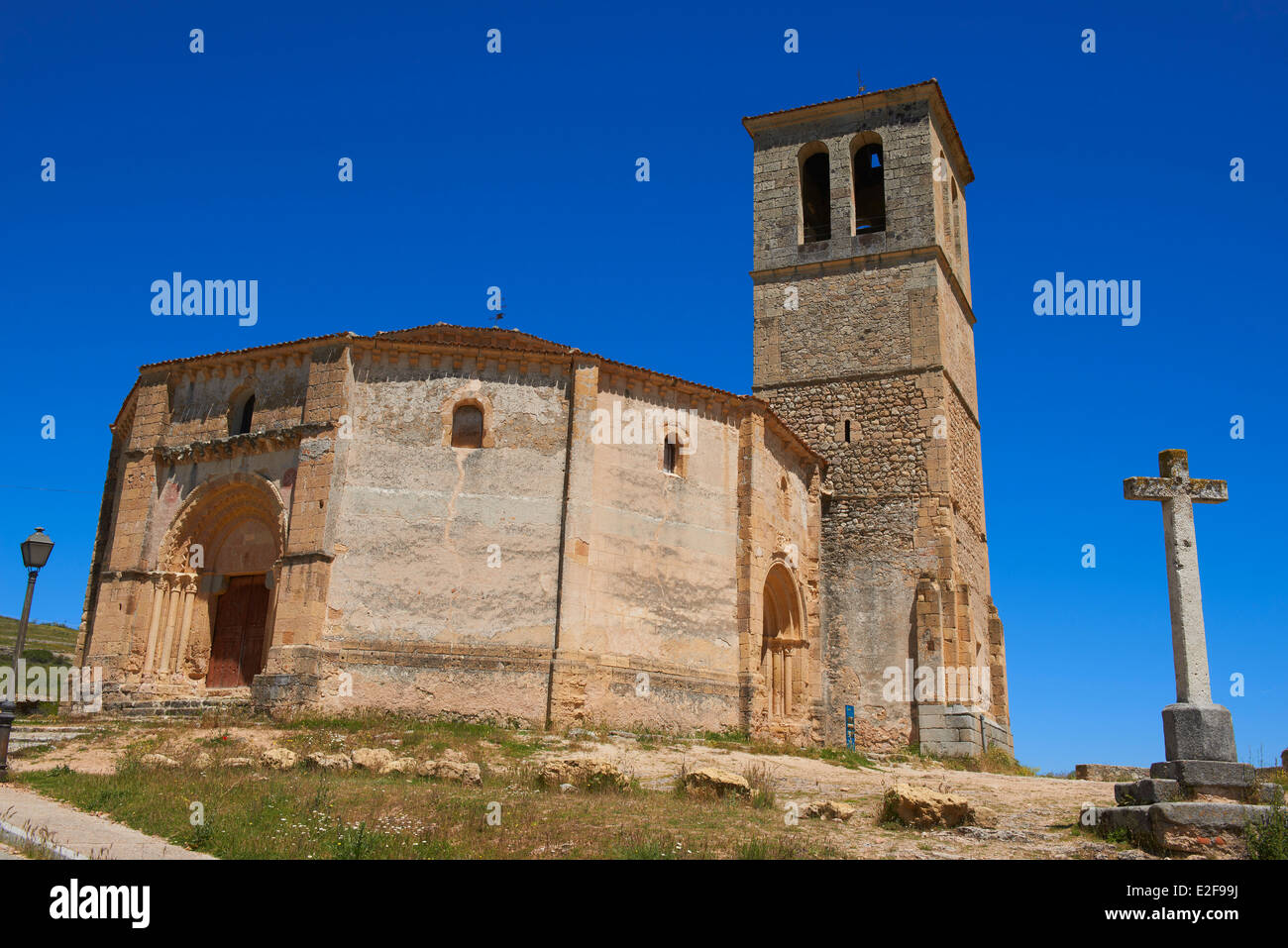 Templar church of the Vera Cruz, Zamarramala. Segovia, Spain Stock ...