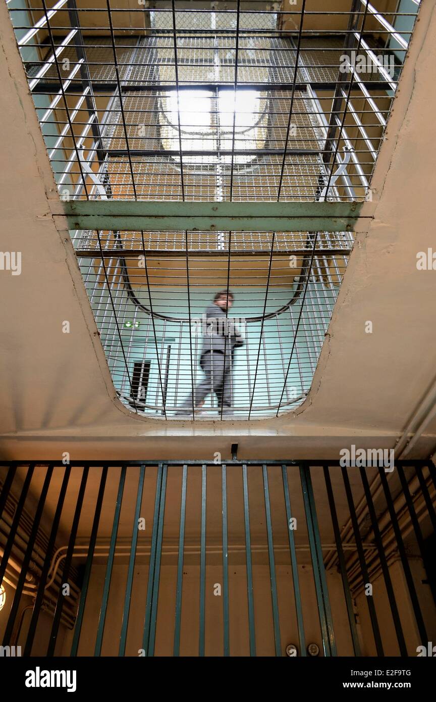 France, Rhone, Lyon, Montluc Prison Memorial, the first floor gallery ...