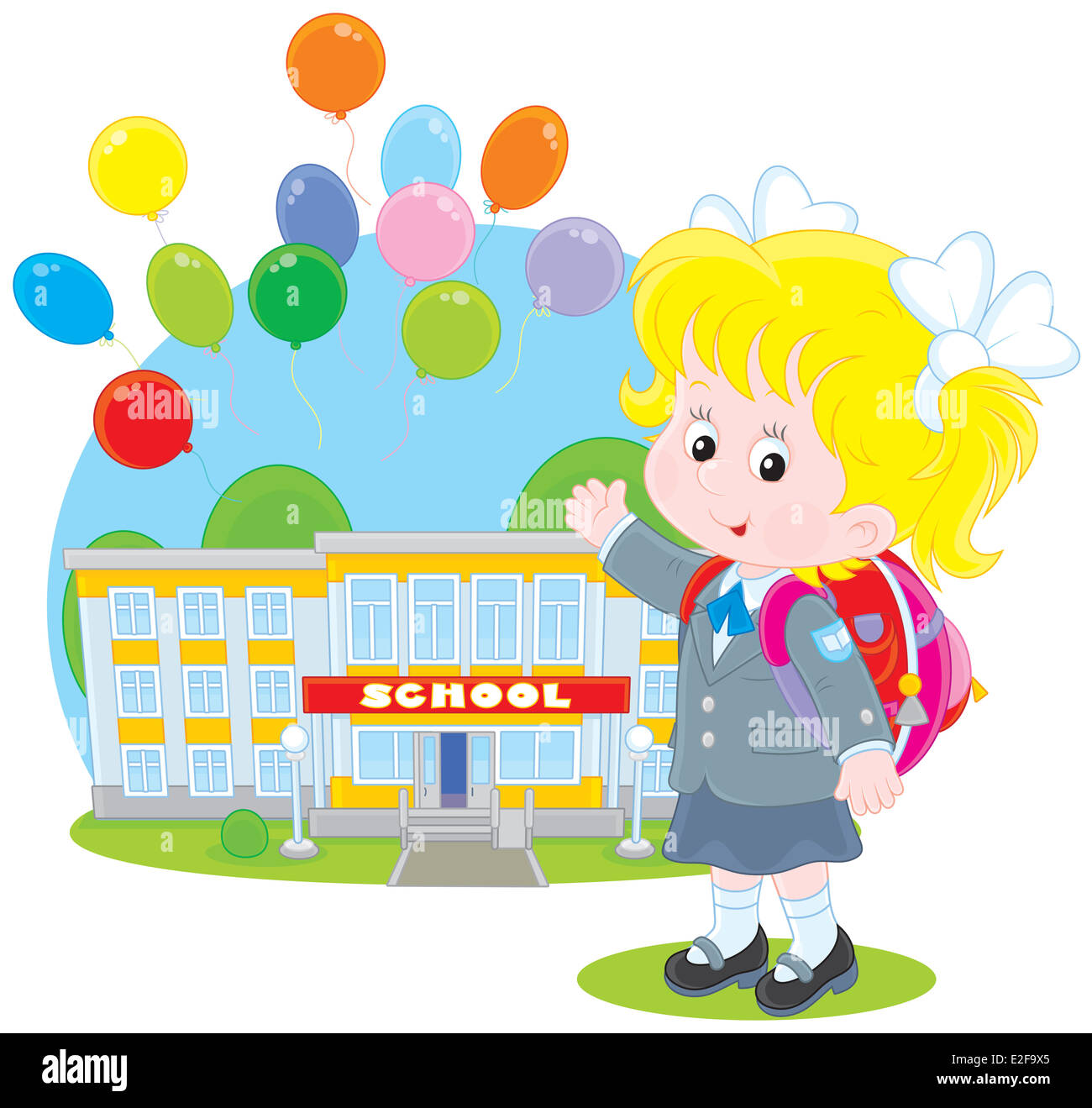 Grade 1 kids school Cut Out Stock Images & Pictures - Alamy