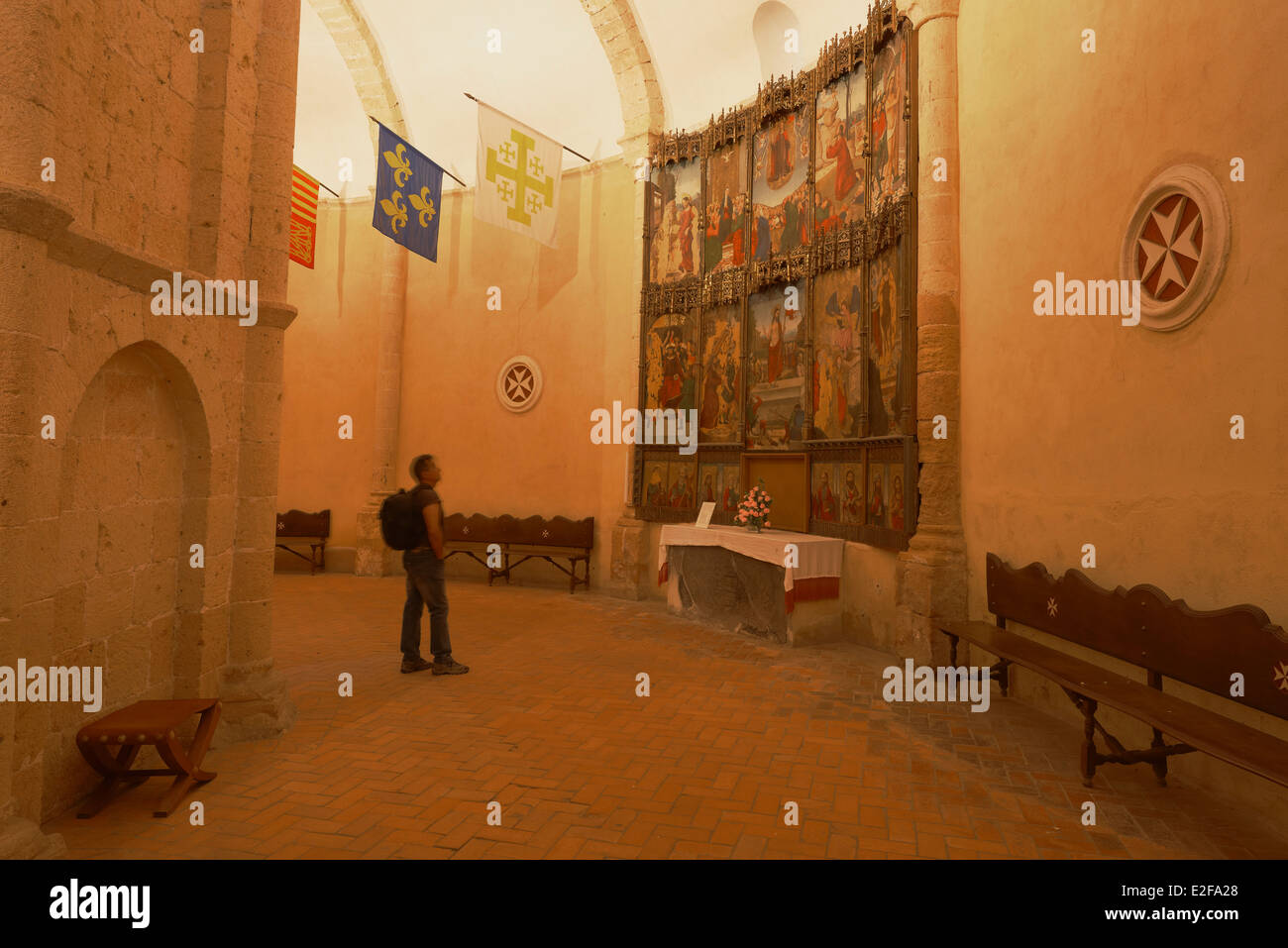 Templar church of the Vera Cruz, Zamarramala. Segovia, Spain Stock ...