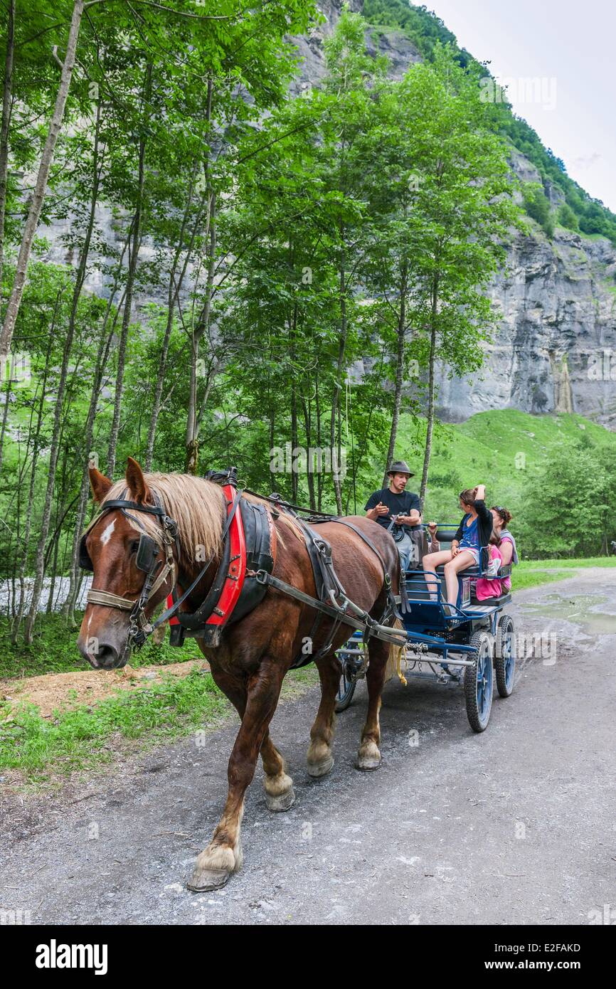 France Haute-Savoie Giffre valley Sixt Fer a Cheval Cirque du Fer a ...