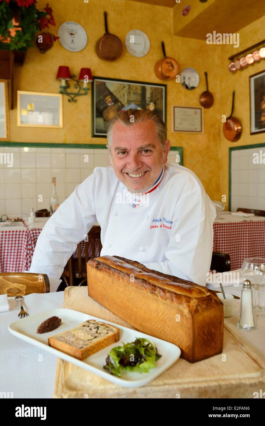 France Rhone Lyon Restaurant bouchon lyonnais Daniel et Denise the chef ...
