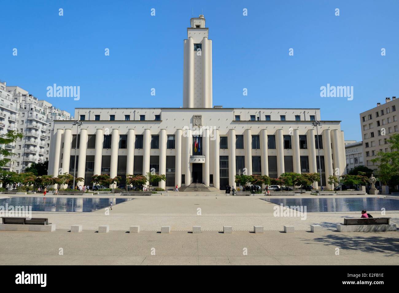 France Rhone Villeurbanne architectural ensemble of the gratte-ciel ...