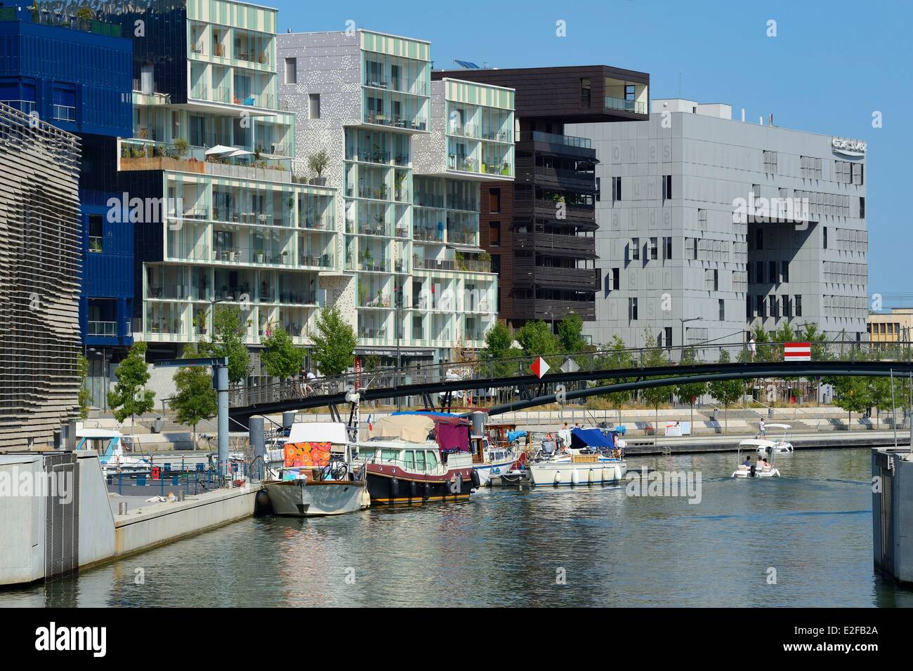 France Rhone Lyon La Confluence new district in the South of the Presqu ...