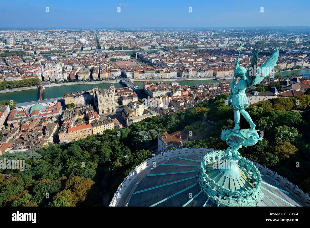 Angel fourviere lyon france hi-res stock photography and images - Alamy