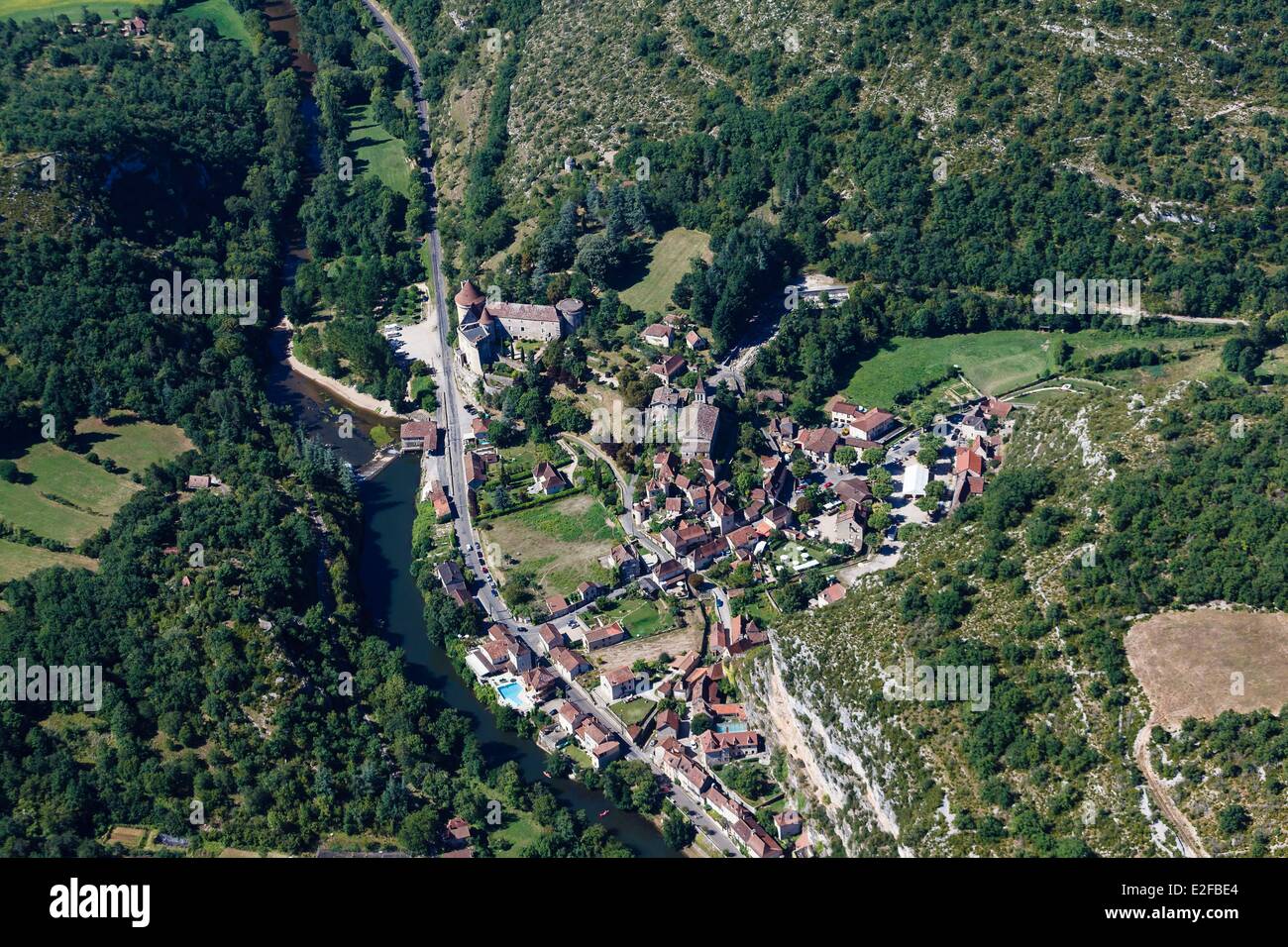 France, Lot, Cabrerets, Parc Naturel Regional des Causses du Quercy ...