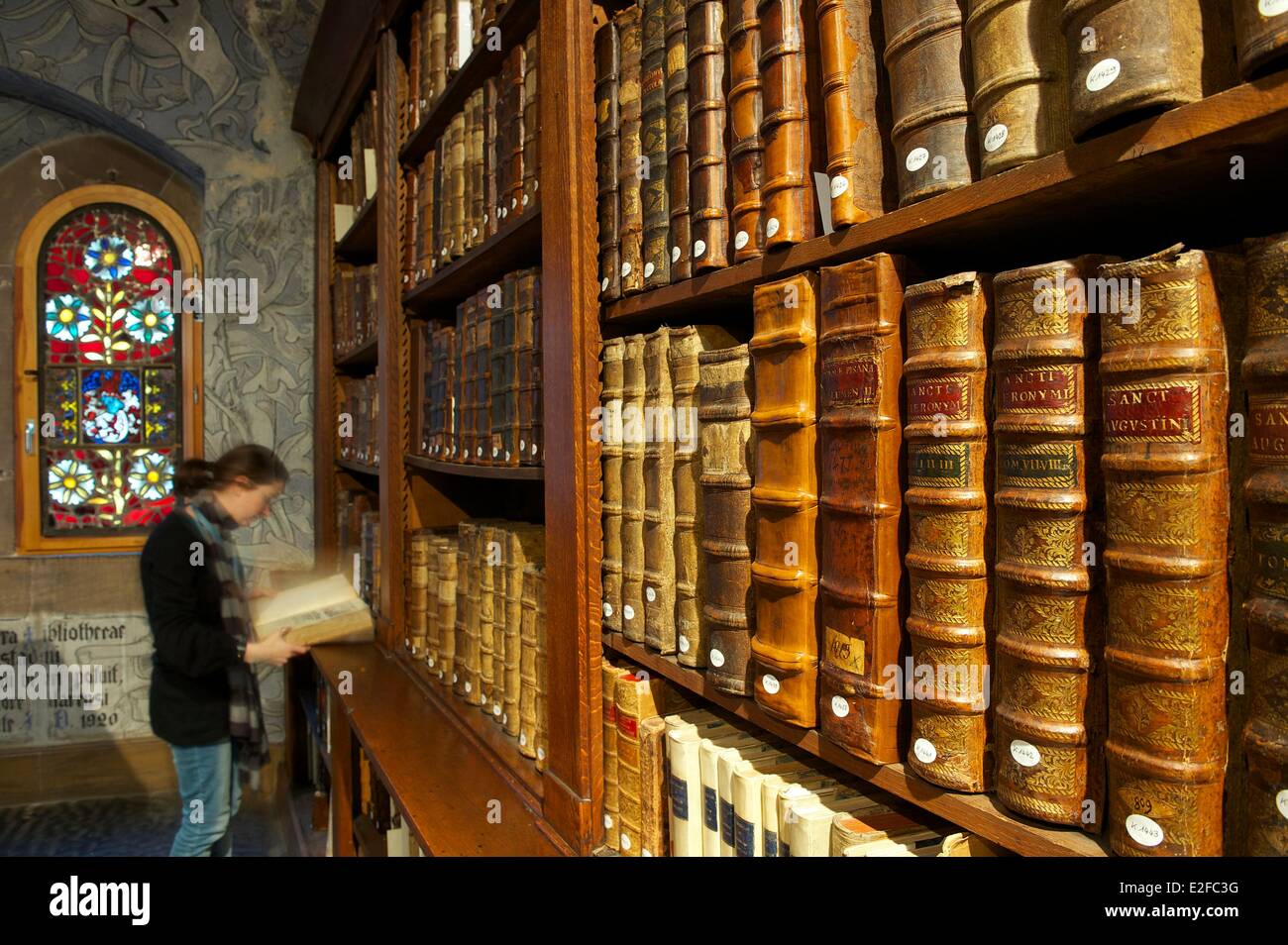 France, Bas Rhin, Selestat, humanistic library, Beatus Rhenanus' room ...