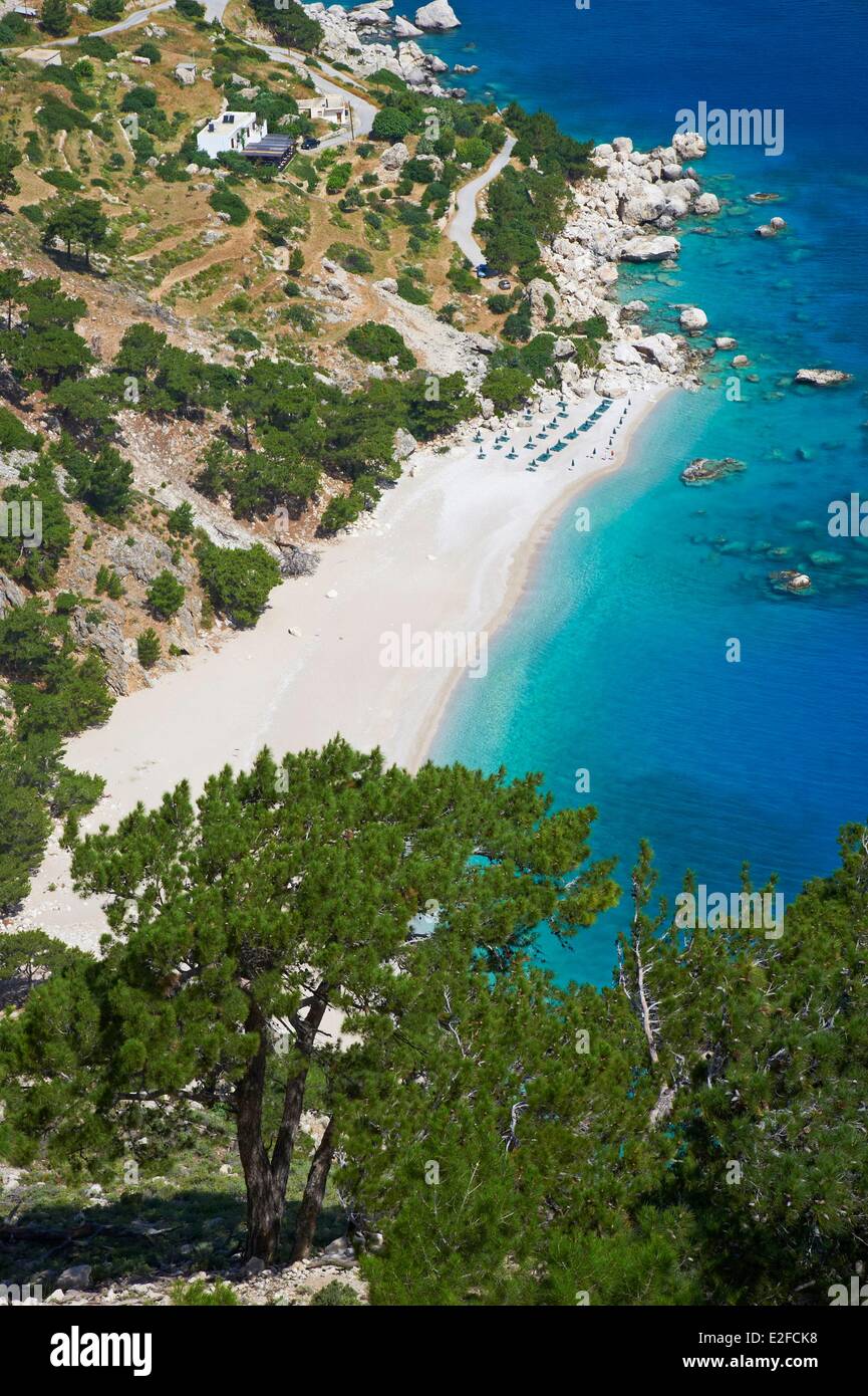 Greece, Dodecanese, Karpathos Island, Apella beach Stock Photo - Alamy