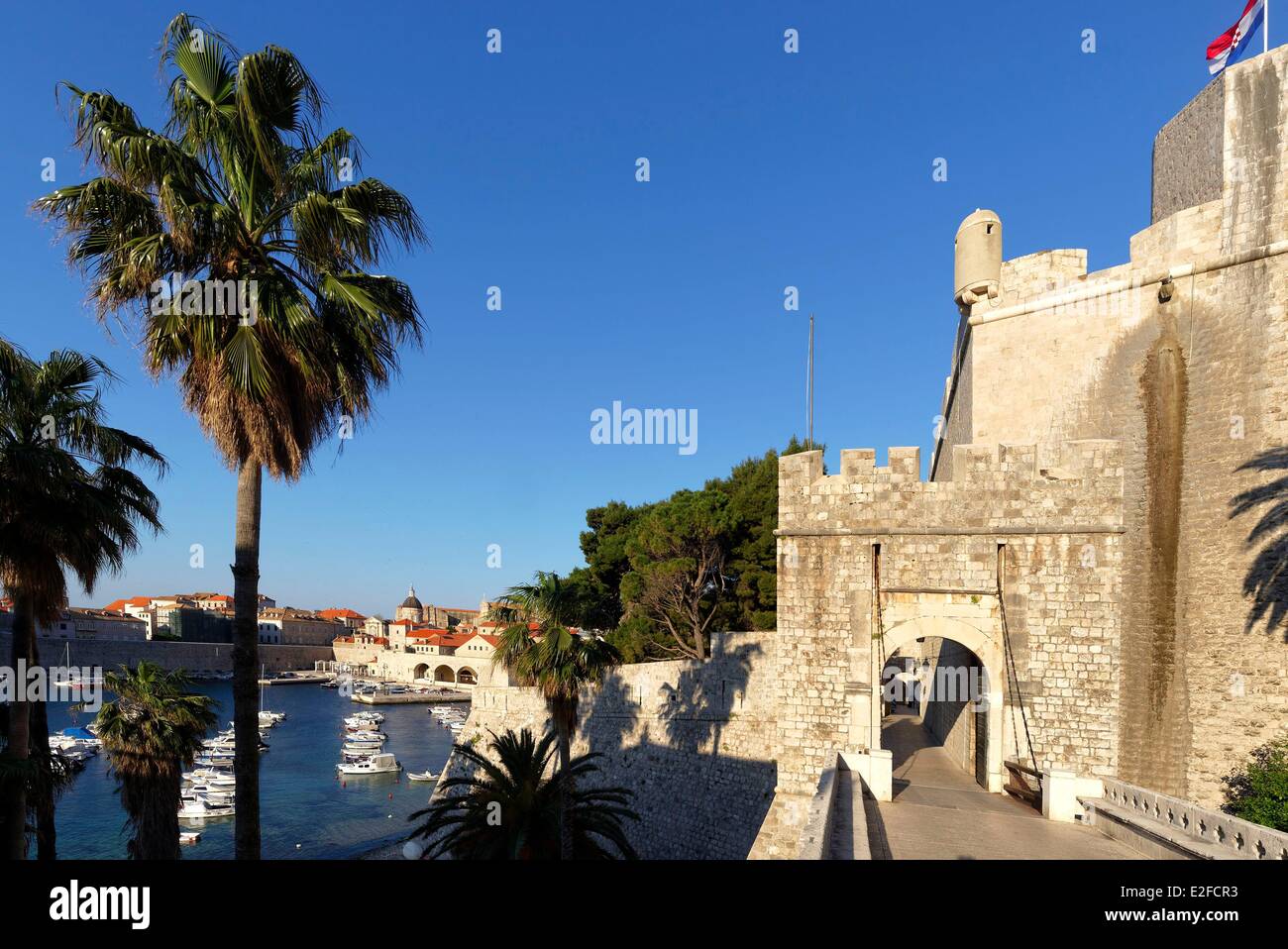 Croatia Dalmatia Dalmatian coast Dubrovnik historical centre listed as ...