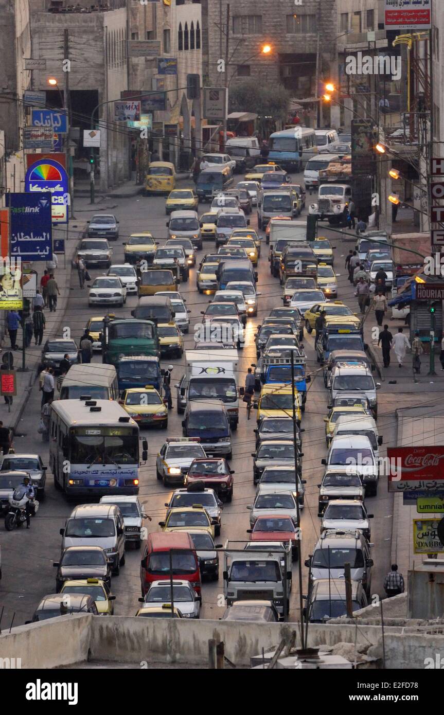 Jordan, Amman Governorate, Amman, view of the Al Hashimi boulevard from ...