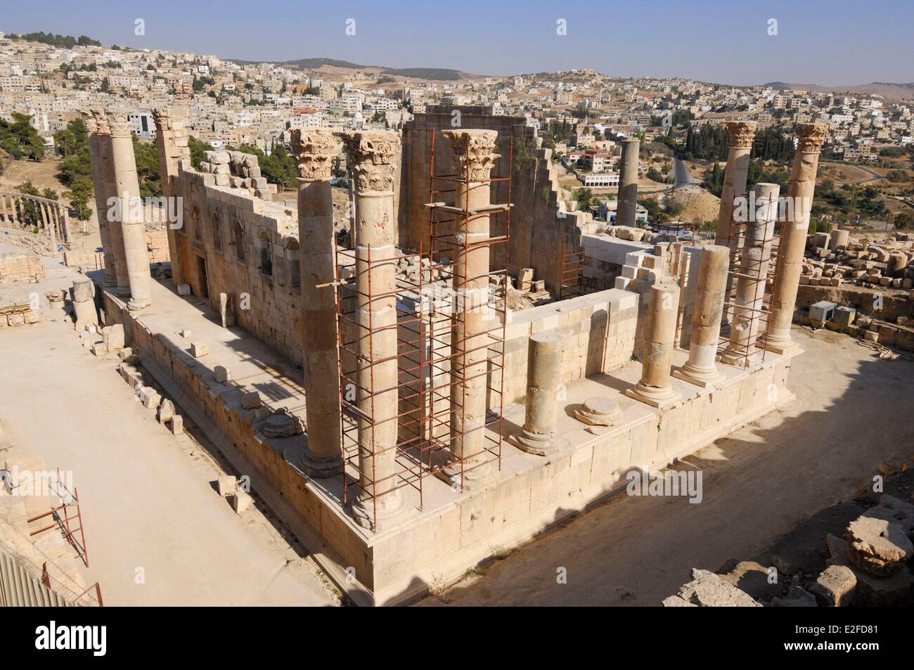 Jordan, Jerash Governorate, Jerash, ancient city of Gerasa, Temple of ...
