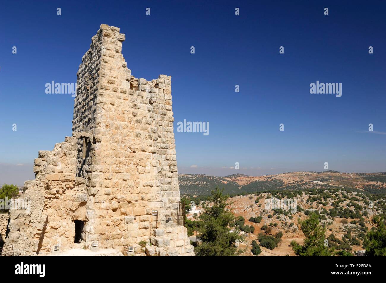 Jordan, Ajilun Governorate, Ajlun, Ajlun castle or Arab fortress of ...