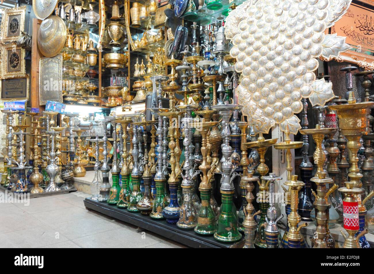 Jordan, Amman Governorate, Amman, King Faisal Street, shop of the souk ...