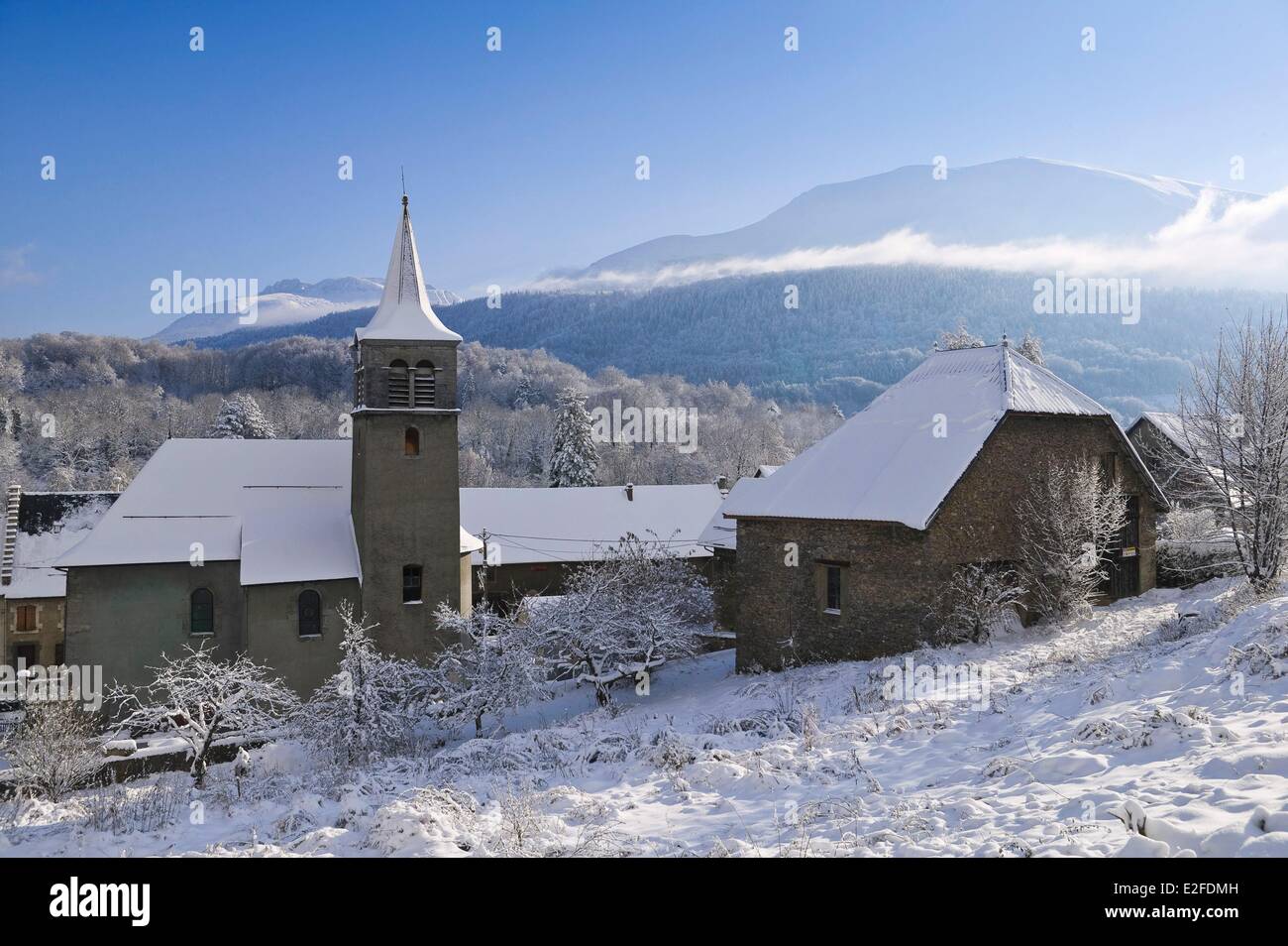 France, Isere, Matheysine, village Laffrey Stock Photo - Alamy