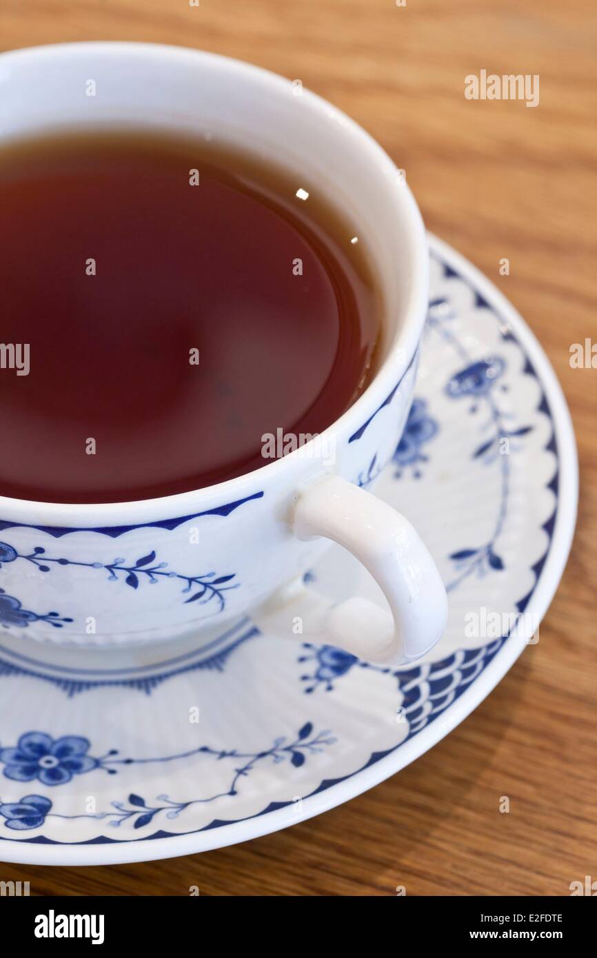 United Kingdom, London, Westminster, Postcard tea, shop specializing in ...