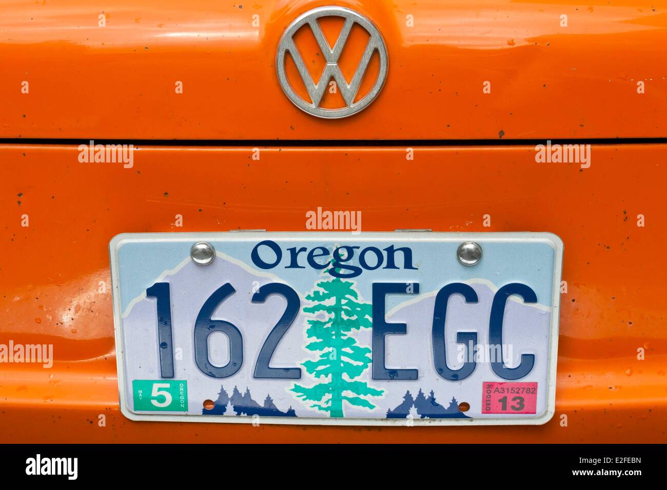 Oregon license plate hi-res stock photography and images - Alamy