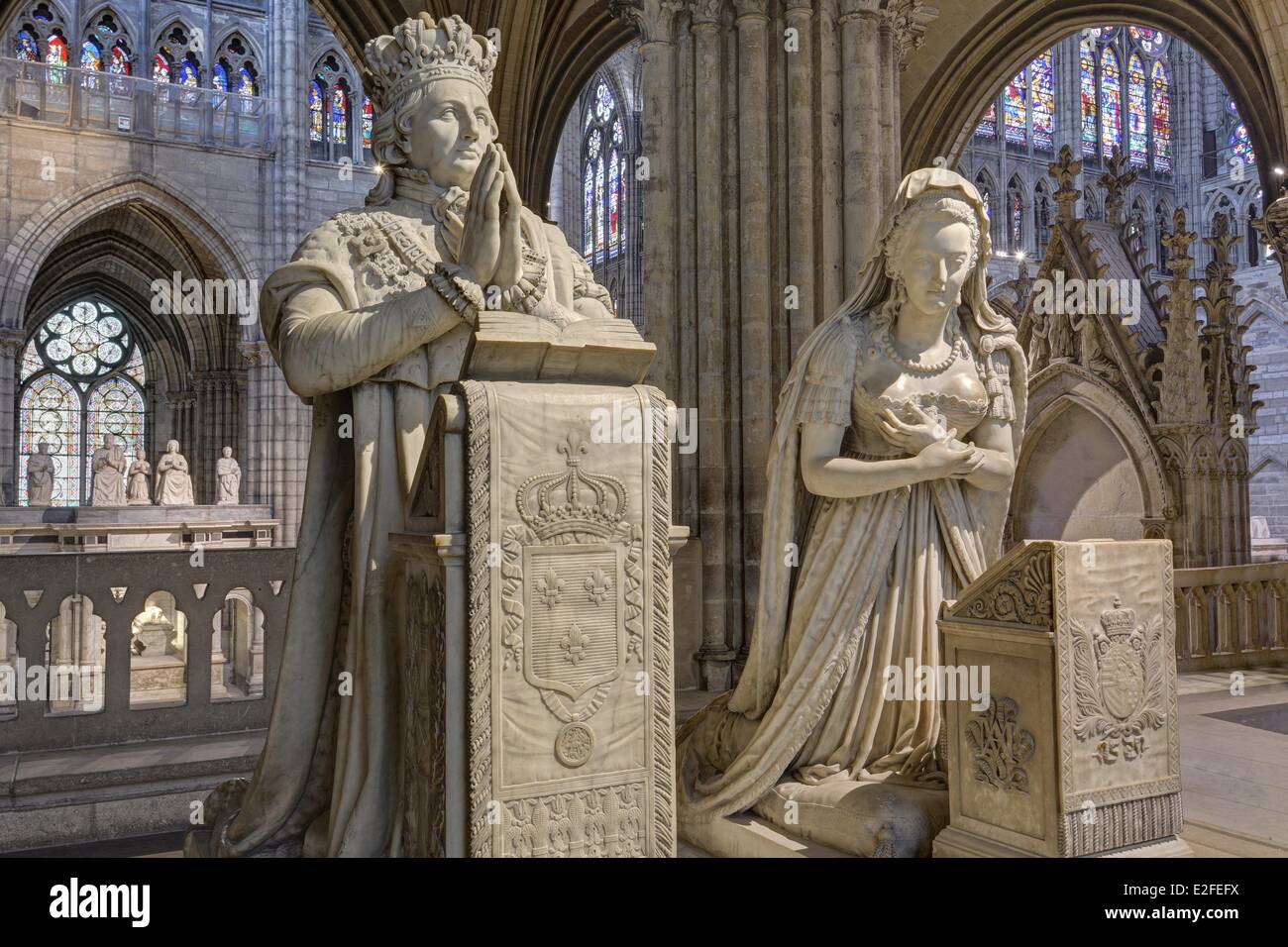 France, Seine Saint Denis, Saint Denis, basilica cathedral, the praying ...