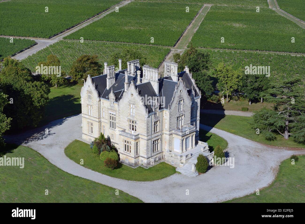 France, Gironde, Cussac Fort Medoc, Chateau Lanessan where a wine Cru ...