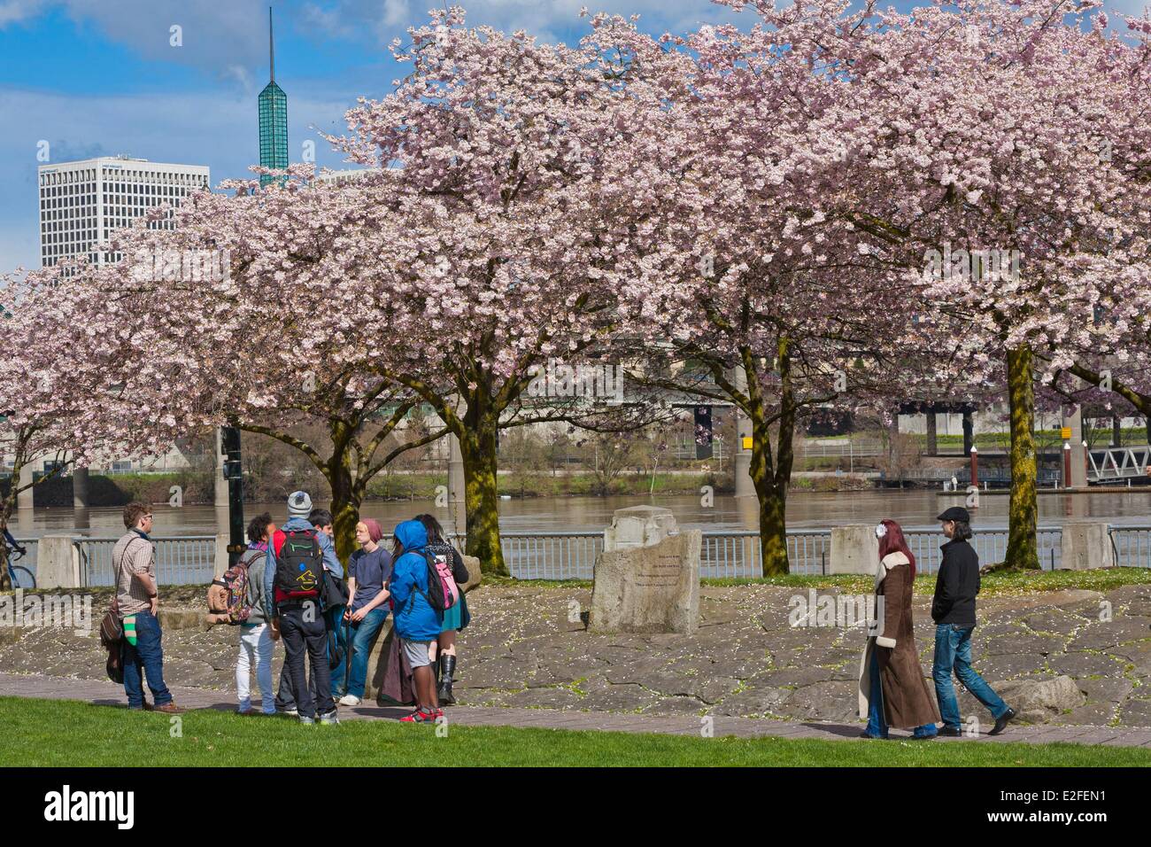 United States Oregon Portland Governor Tom McCall Waterfront Park park ...