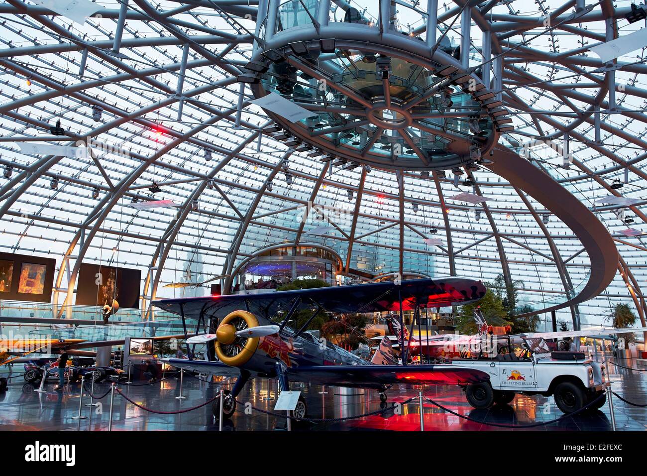 Austria, Land of Salzburg, Red Bull Hangar 7, Flying Bulls Stock Photo ...