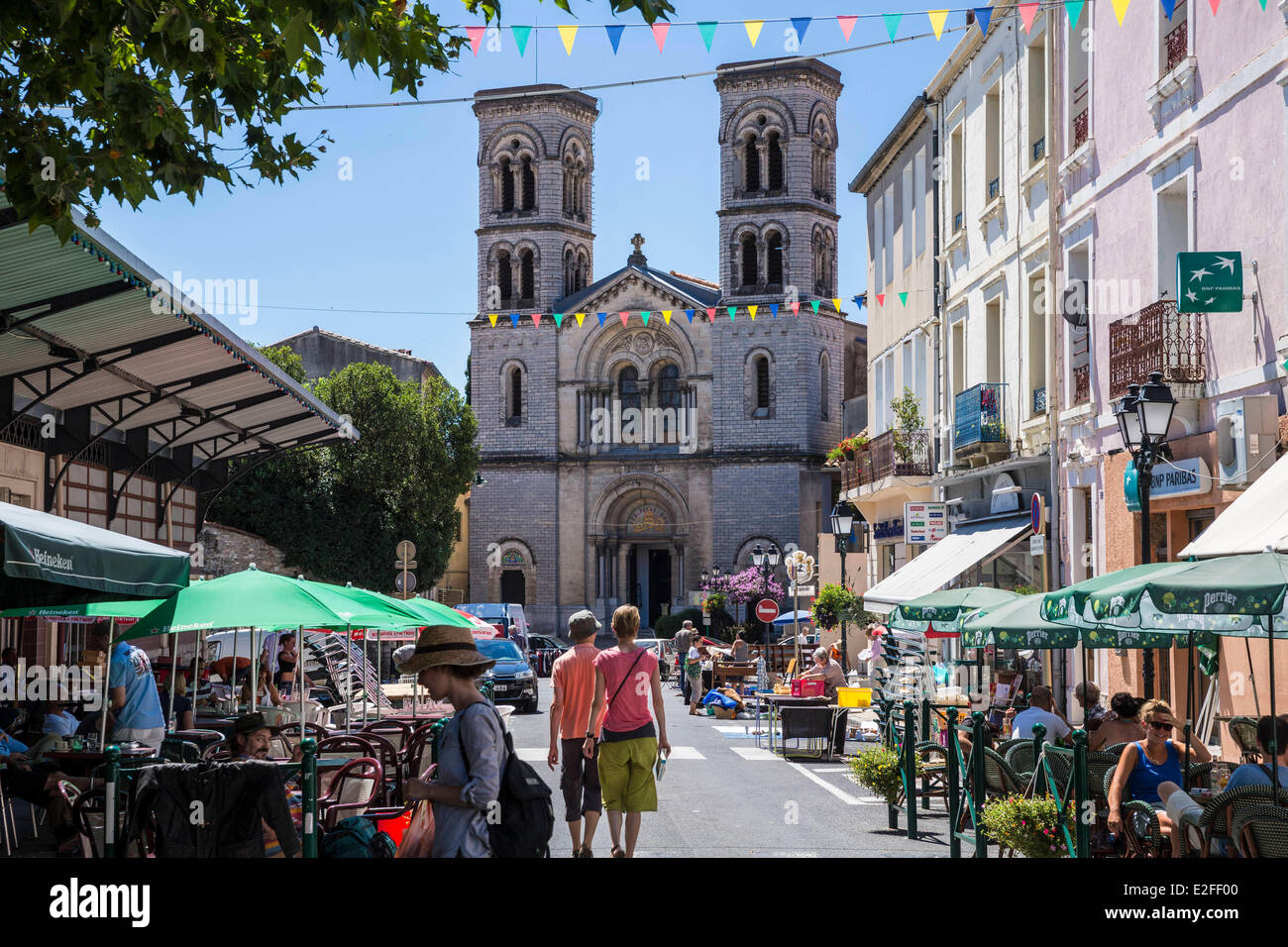 France, Herault, Ganges, church Saint Pierre Stock Photo - Alamy
