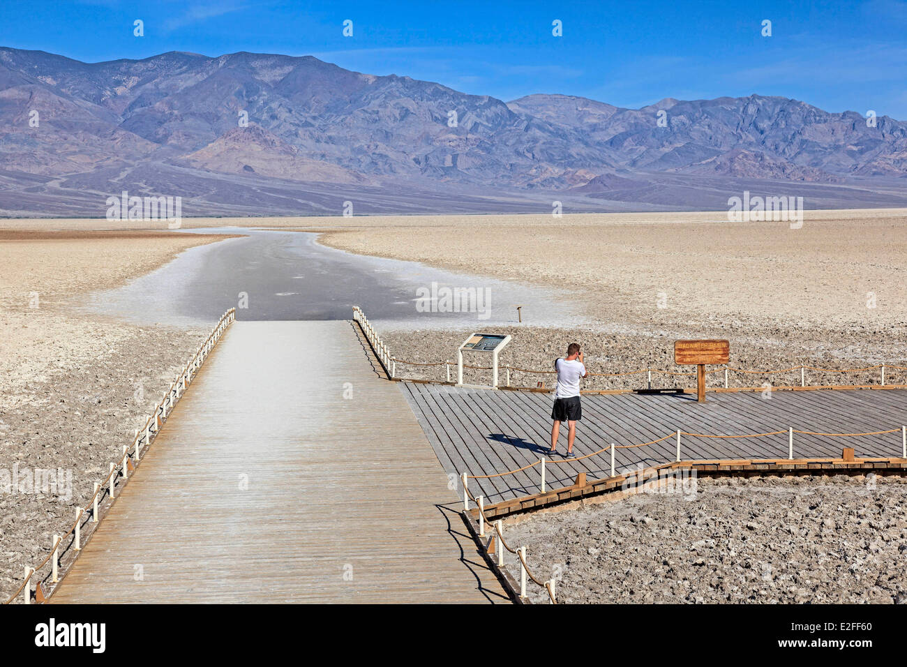 United States California Death Valley National Park Badwater elevation ...