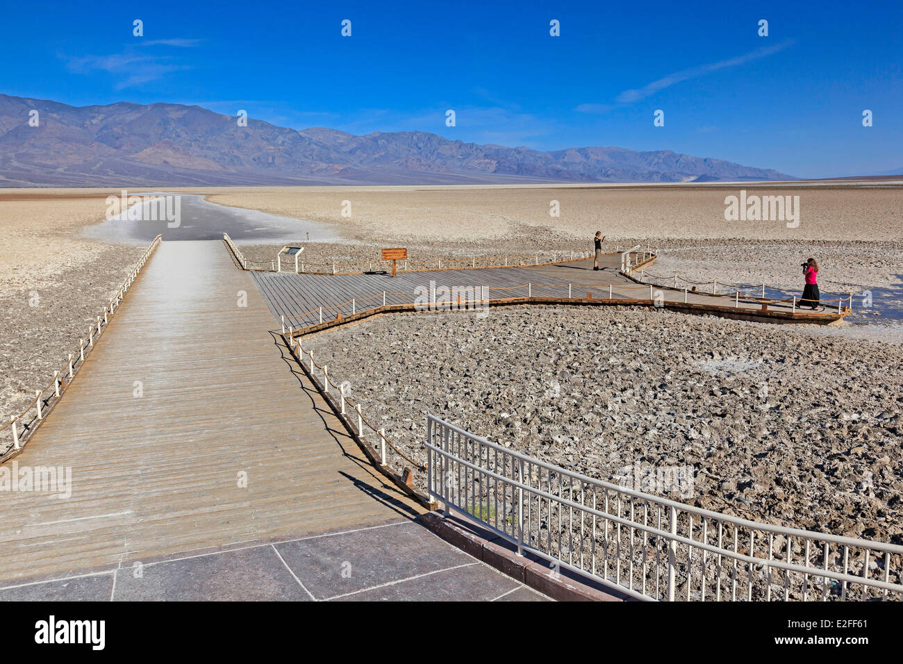 United States California Death Valley National Park Badwater elevation ...