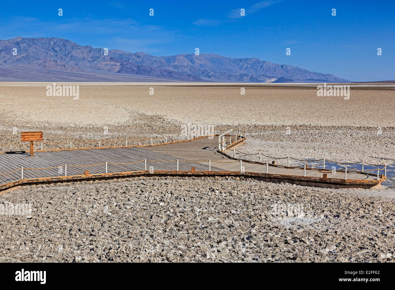 United States California Death Valley National Park Badwater elevation ...