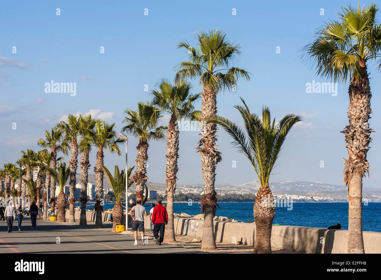 Cyprus, Limassol, seafront promenade Stock Photo - Alamy