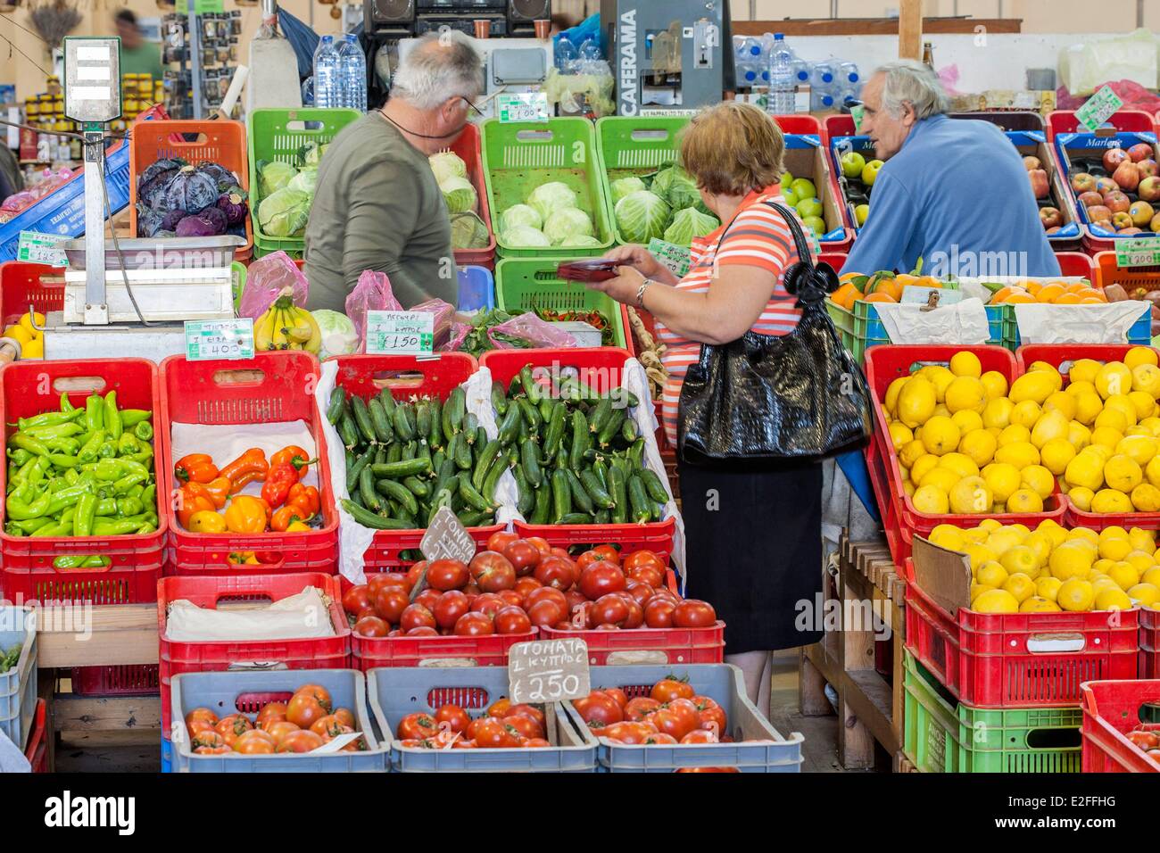 Cyprus, Limassol, market, fruit and vegetable merchant Stock Photo - Alamy