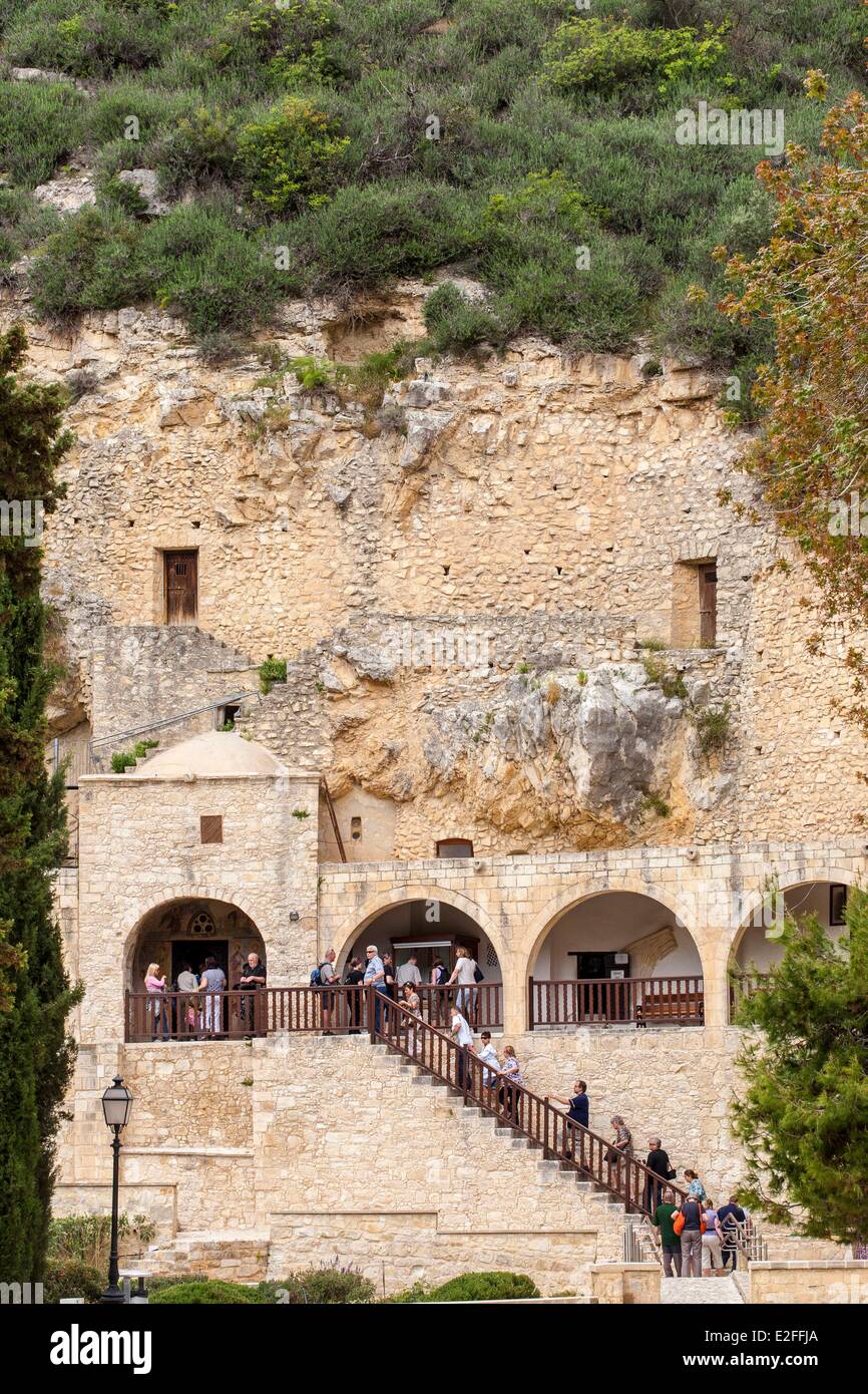 Cyprus Agios Neofytos monastery (Ayios Neophytos) cave where Saint ...