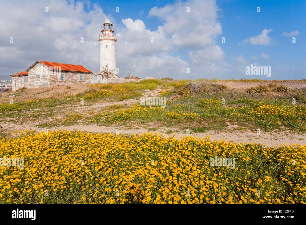 Cyprus, Paphos, lighthouse Stock Photo - Alamy
