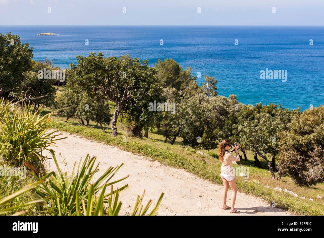 Cyprus, Akamas Peninsula, wild coast in the extreme west of the island ...