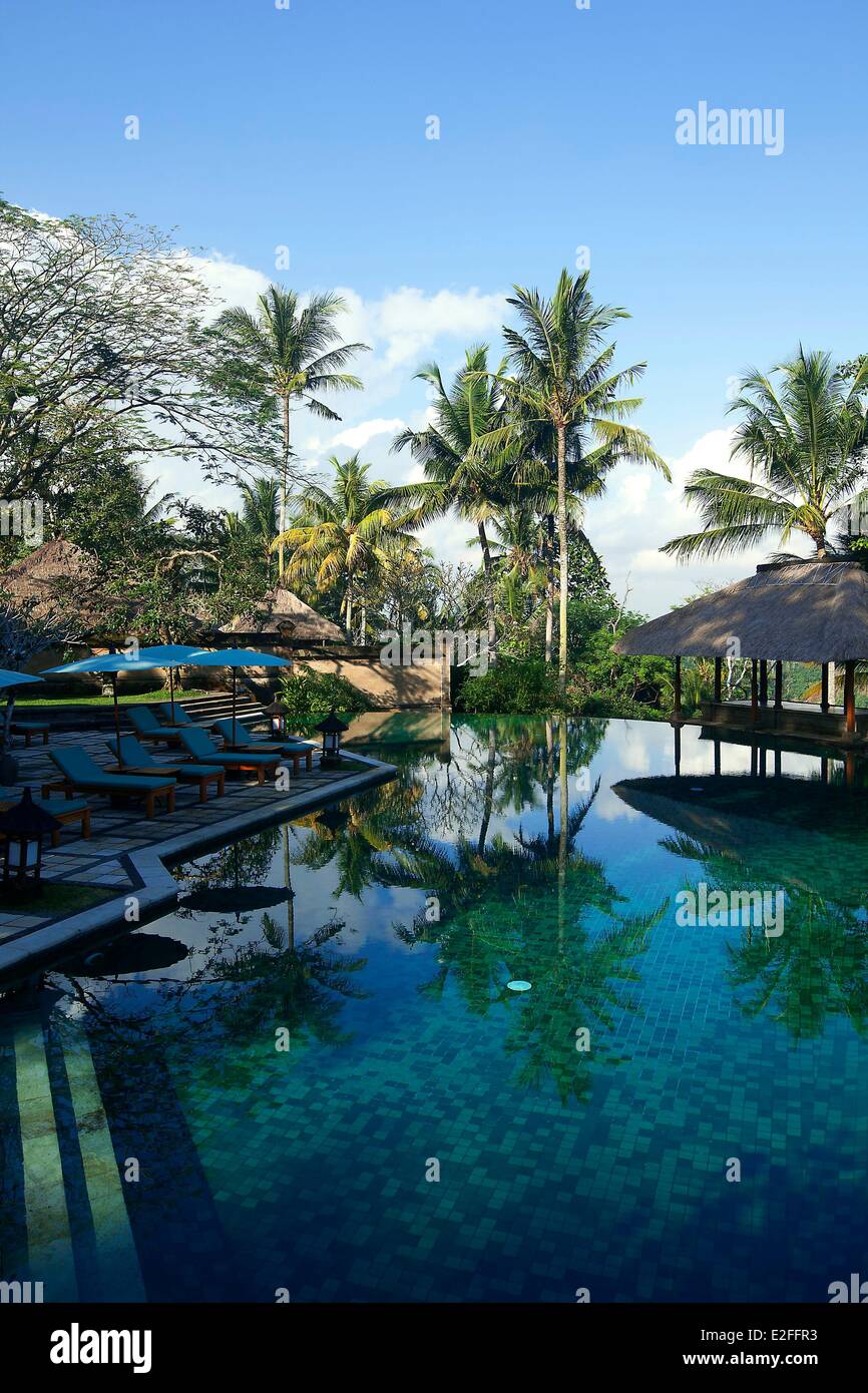 Indonesia, Bali, Ubud, Hotel Amandari, pool Stock Photo - Alamy