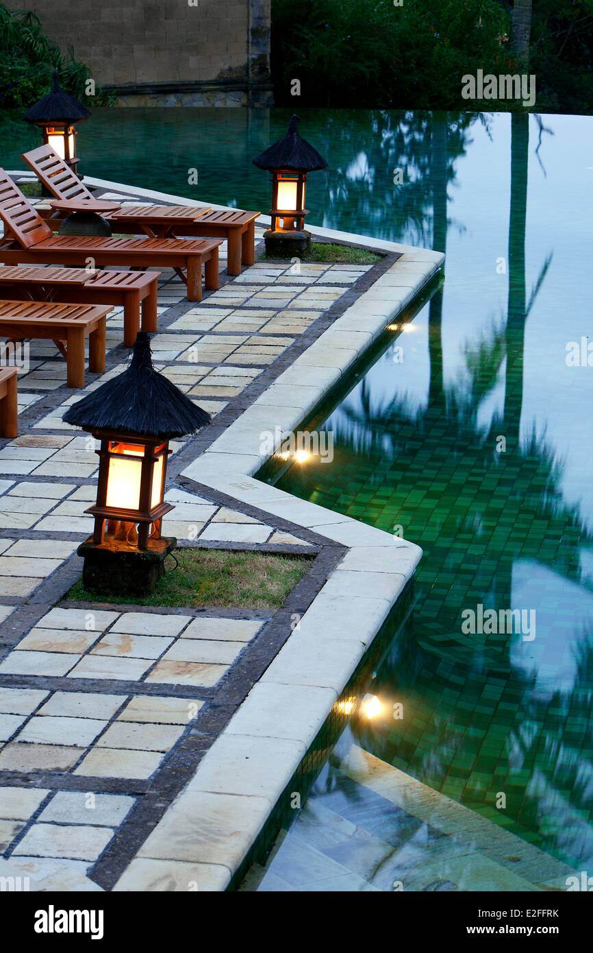 Indonesia, Bali, Ubud, Hotel Amandari, pool Stock Photo - Alamy