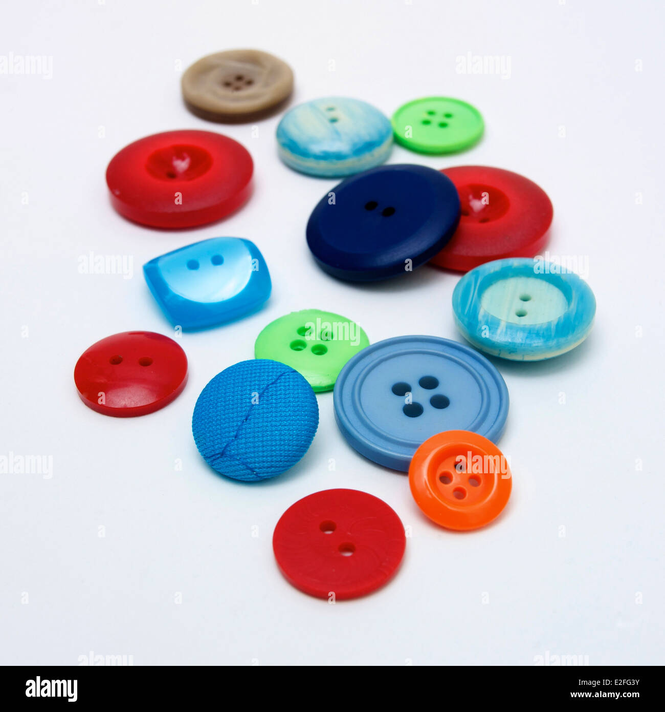Close-up of coloured buttons Stock Photo - Alamy