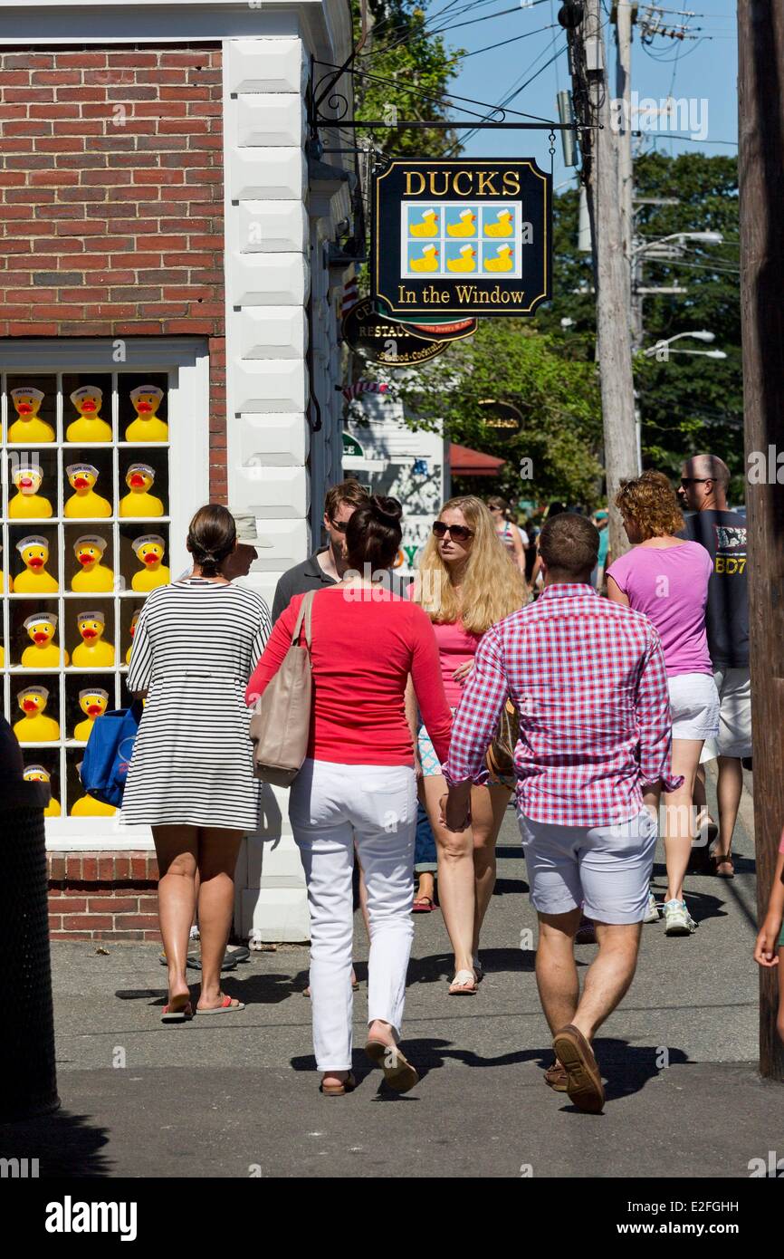 United States, Massachusetts, Cape Cod, Chatham, Main Street and its ...