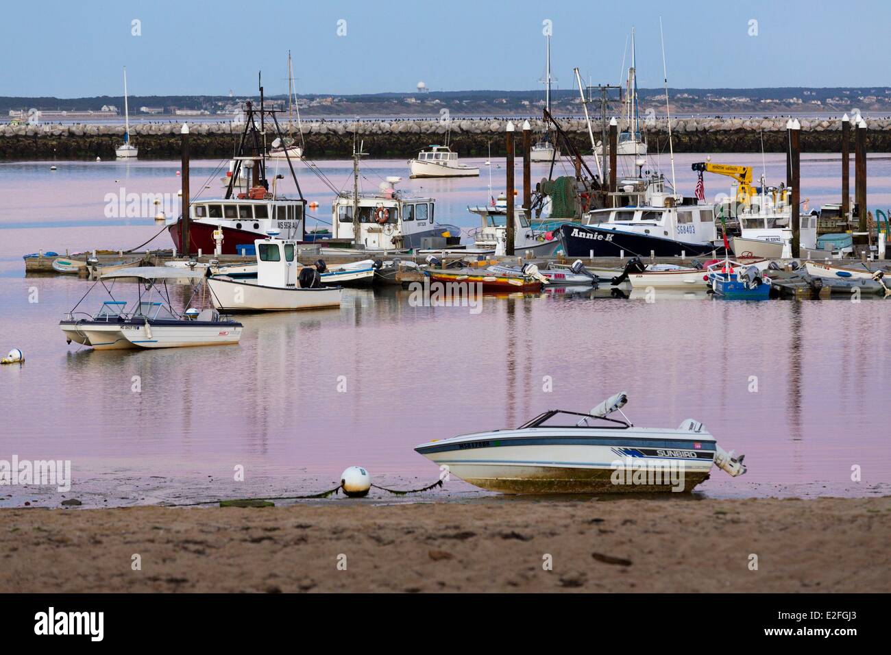 United States, Massachusetts, Cape Cod, Provincetown, harbor and ...